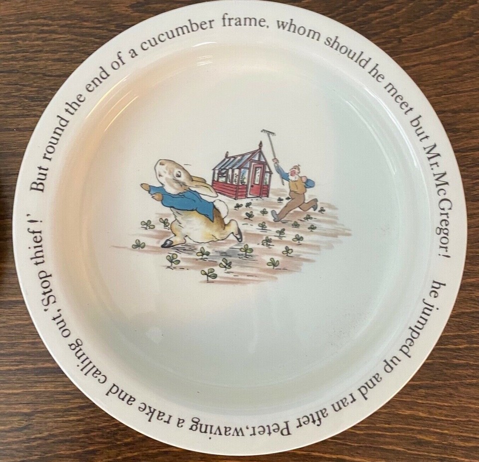 WEDEWOOD BEATRIX POTTER PETER RABBIT NURSERY SET- NEW IN BOX | eBay