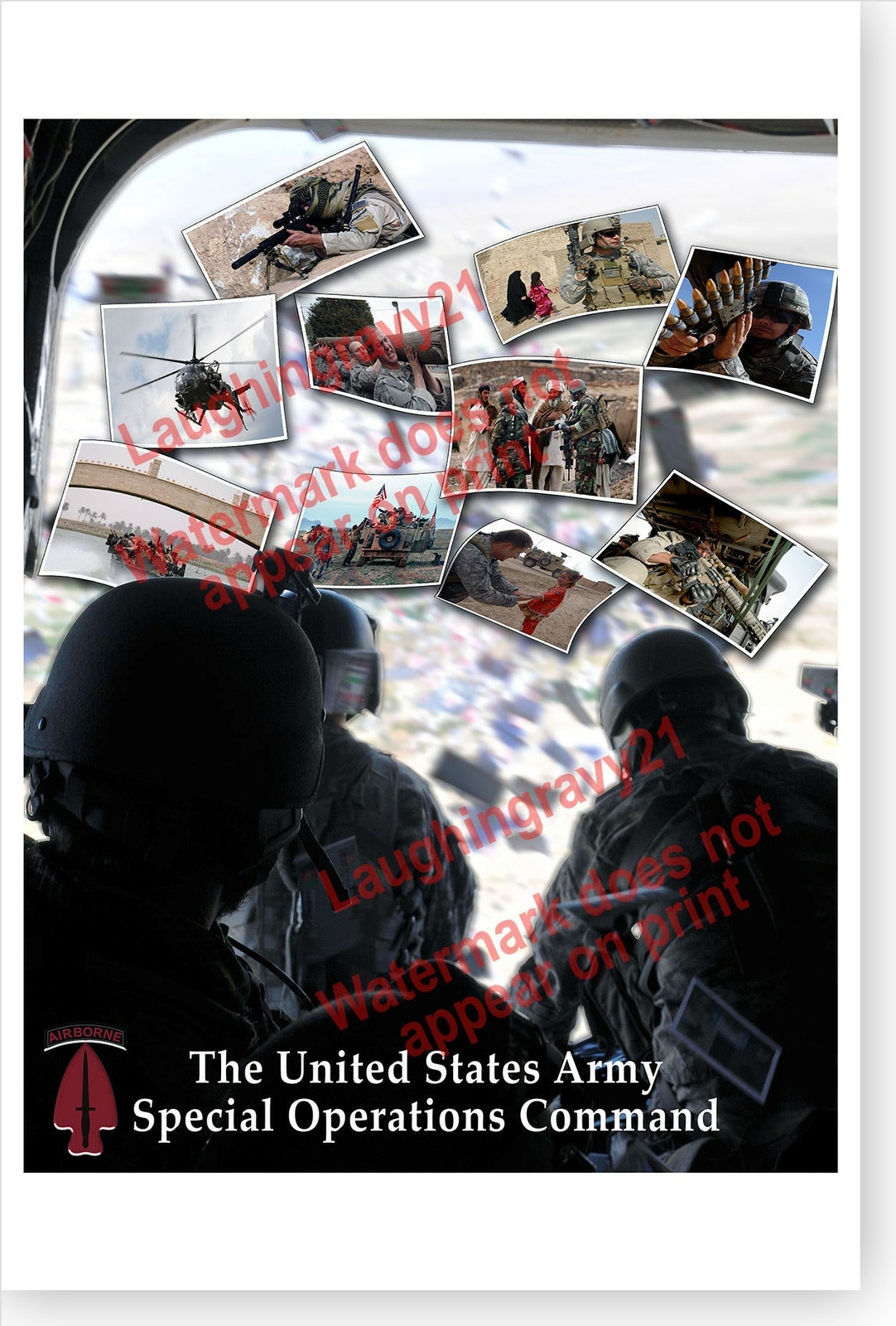 U.S. Army Special Operations Command USASOC Special Forces Poster | eBay