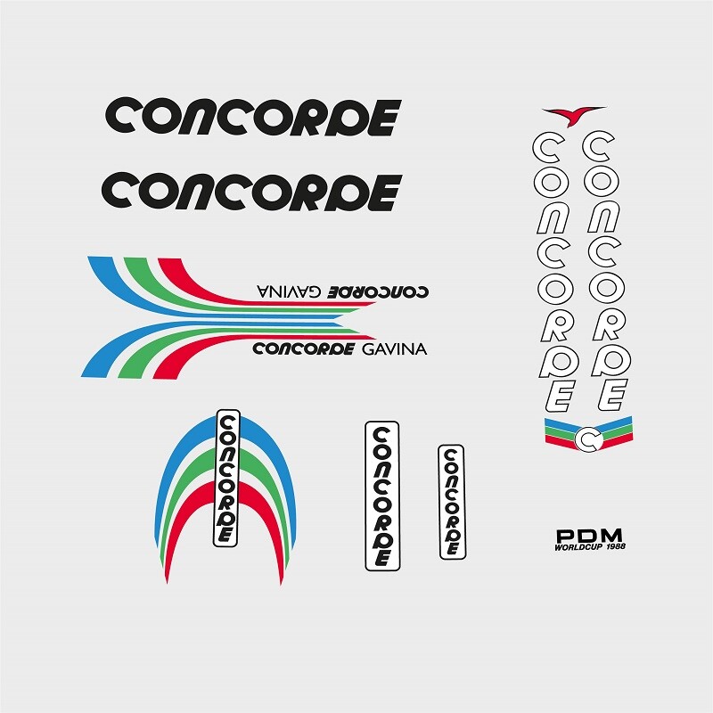 Concorde Gavina PDM Team Bicycle Decals, Stickers n.202 | eBay
