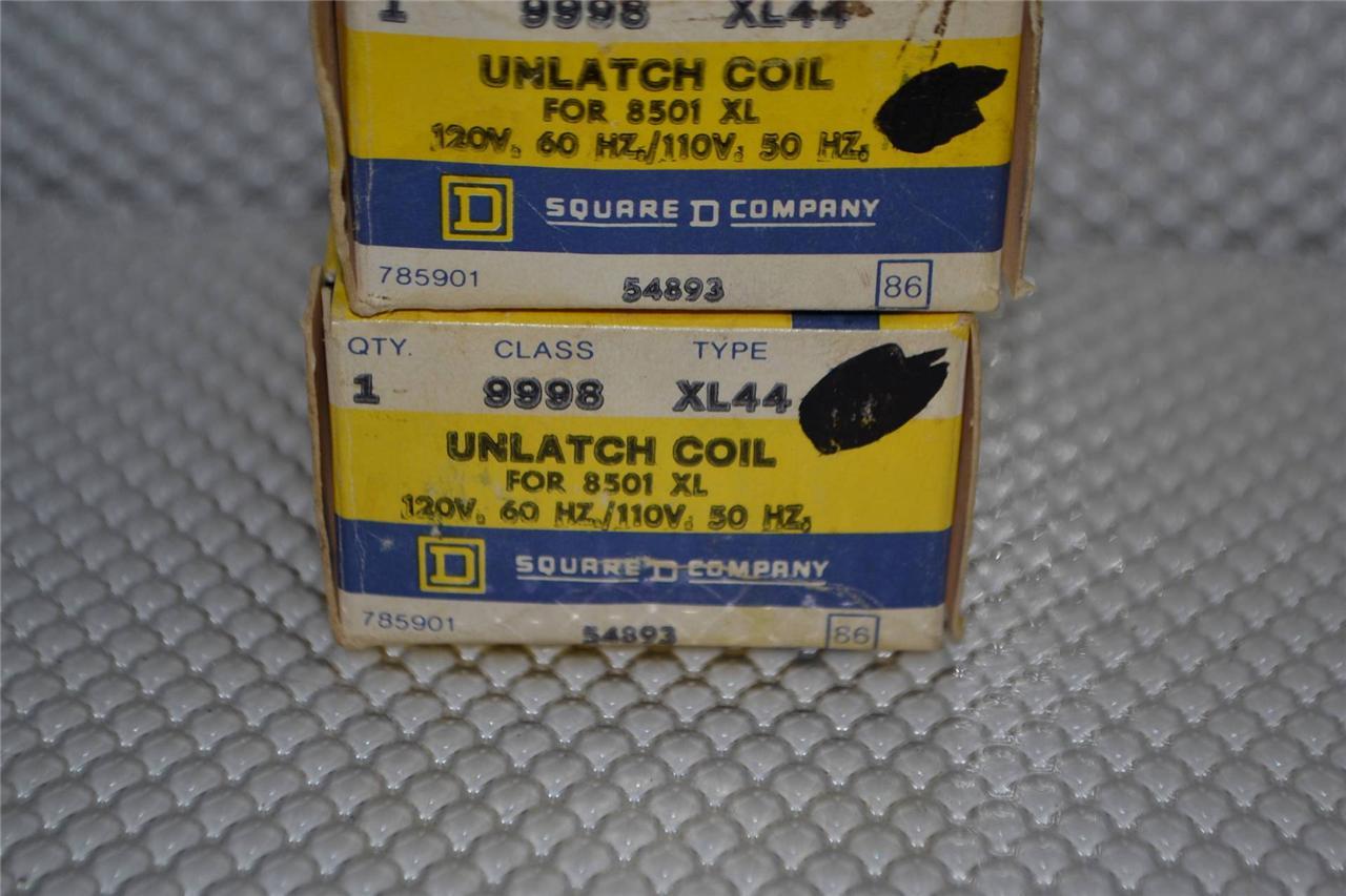 ONE NEW SQUARE D 9998 XL44 120 VOLT UNLATCH COIL 54893 | eBay