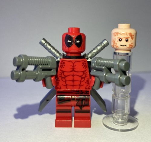*NEW* 100% LEGO Deadpool Minifigure Movie Burnt Head | eBay