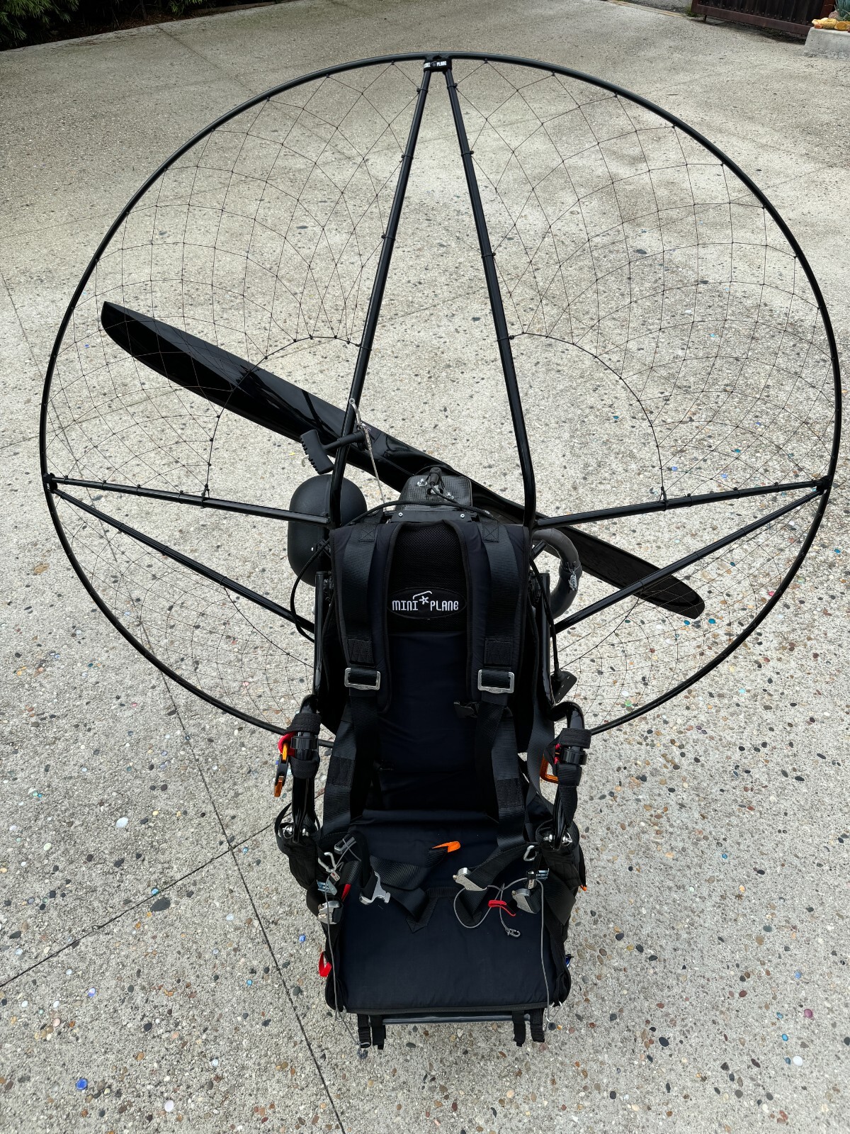 Used Top 80 Miniplane Rigid 150 Cage Paramotor with 140cm Propeller ...