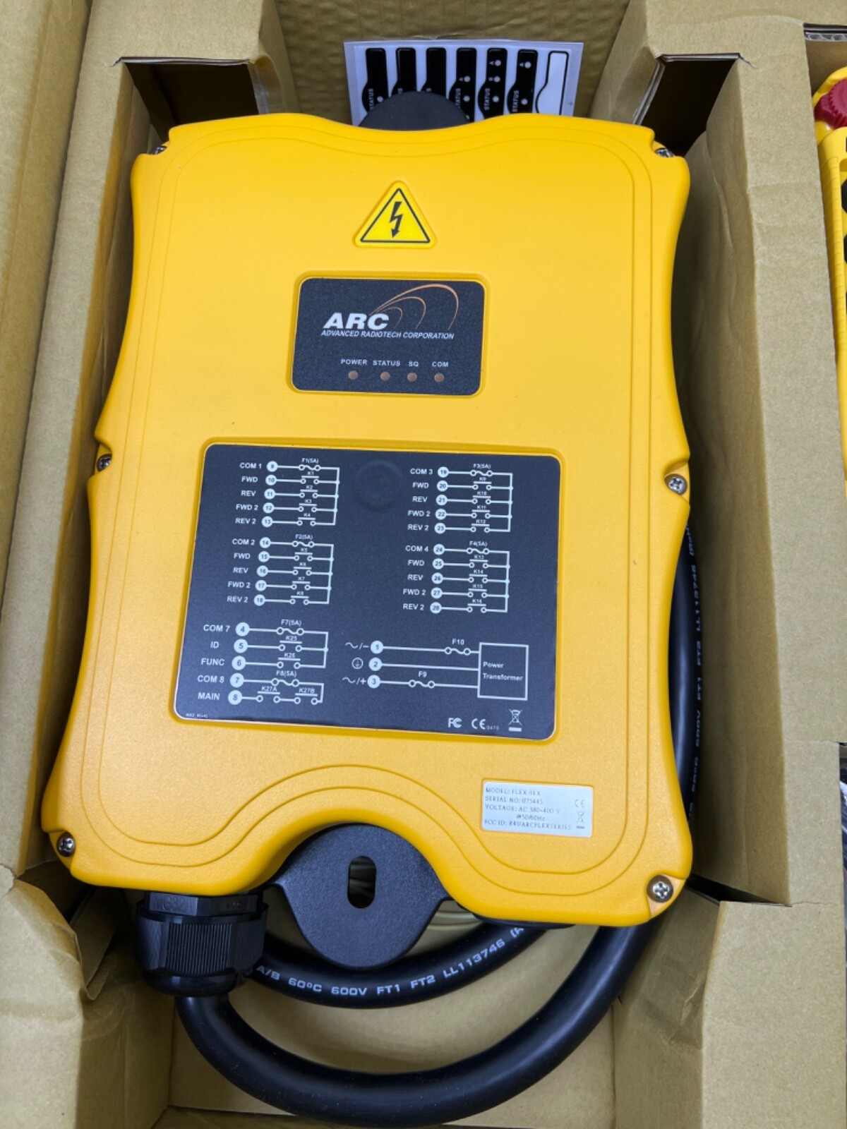 ARC FLEX 8EX Overhead Crane Hoist Radio Remote Control System with ...