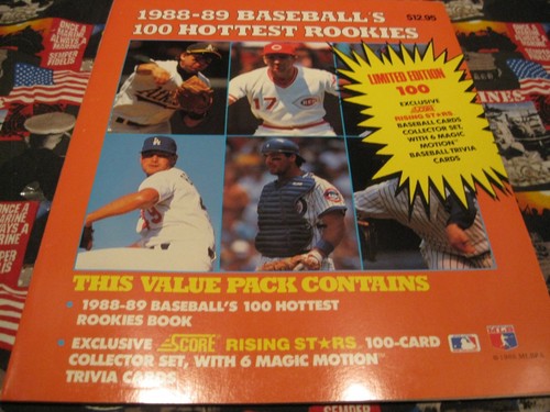 1988-89 Score Baseball's 100 Hottest Rookies Book | eBay