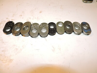 (10) steel slugs 9/16" straight hole tower slugs assorted offsets ...