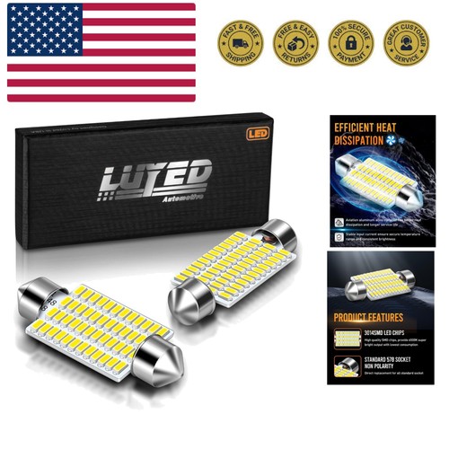 569 578 LED Bulbs Xenon White 570 Lumens Super Bright 3014 48-EX ...