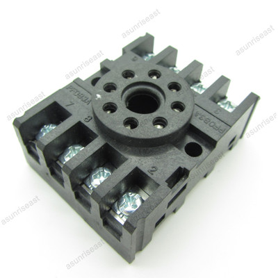 Power Relay Socket Base PF083A Screw Terminal 8pin for Time Relay Din ...