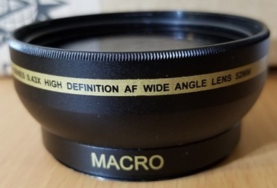 xit pro series 0.43x high definition AF wide angle lens 52mm macro lens ...