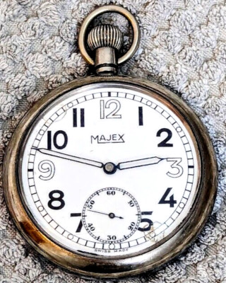 Swiss SS GSTP WW2 Majex Military FEF 40H 15J 3 Adj Sub Dial Pocket ...