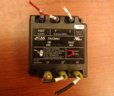 3-PHASE VOLTAGE MONITOR, ICM-401 CONTROLS, 10 AMPS, 18-30 VAC, 2752 ...
