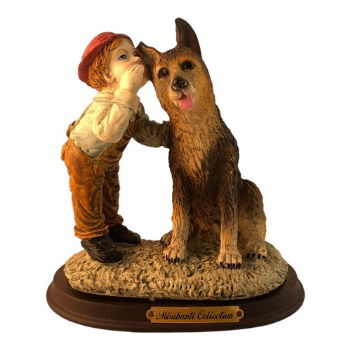 Misubanti Collection Boy Telling Best Friend Dog Secrets | eBay