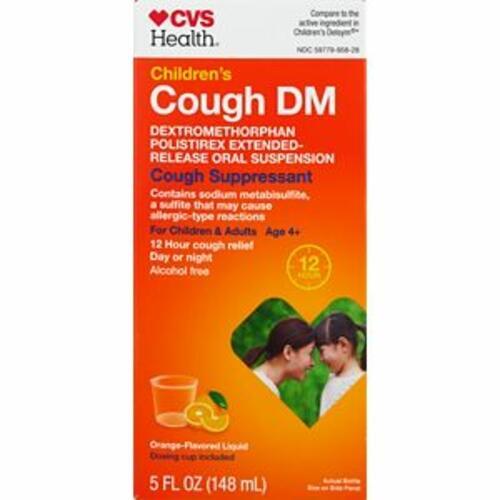 CVS Health Children's 12HR Cough DM Cough Suppressant Liquid, Orange, 5 ...
