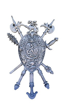 Vintage Coat of Arms Medieval Shield Dragon Griffon Shied Wall Art ...
