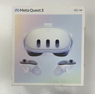 Meta Quest 3 512GB Virtual Reality Headset Brand New Sealed 24h ...