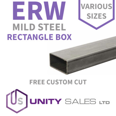 ERW MILD STEEL RECTANGLE BOX SECTION-VARIOUS LENGTH/WIDTH/DEPTH-FREE ...