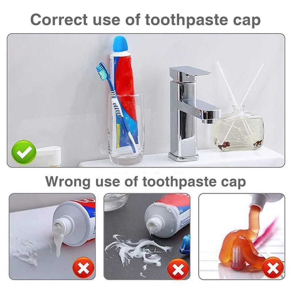 Dust Self Closing Toothpaste Cap Silicone Toothpaste Pump Dispenser | eBay