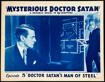 MYSTERIOUS DOCTOR SATAN Original Movie Lobby Card Poster Sci-Fi Serial ...