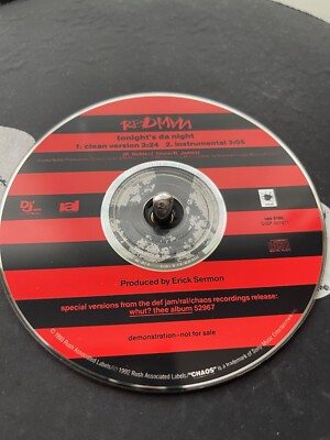 Redman – Tonight's Da Night Original 1995 Press PROMO CD SINGLE NM | eBay