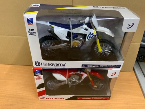 NewRay 1:12 Die-Cast Motocross MX Toy Model Bikes HONDA CRF 450 ...