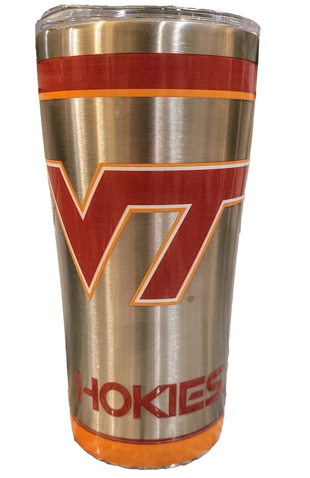 Virginia Tech Hokies Tumbler 20 Oz. Stainless Steel New Tervis LET'S GO ...