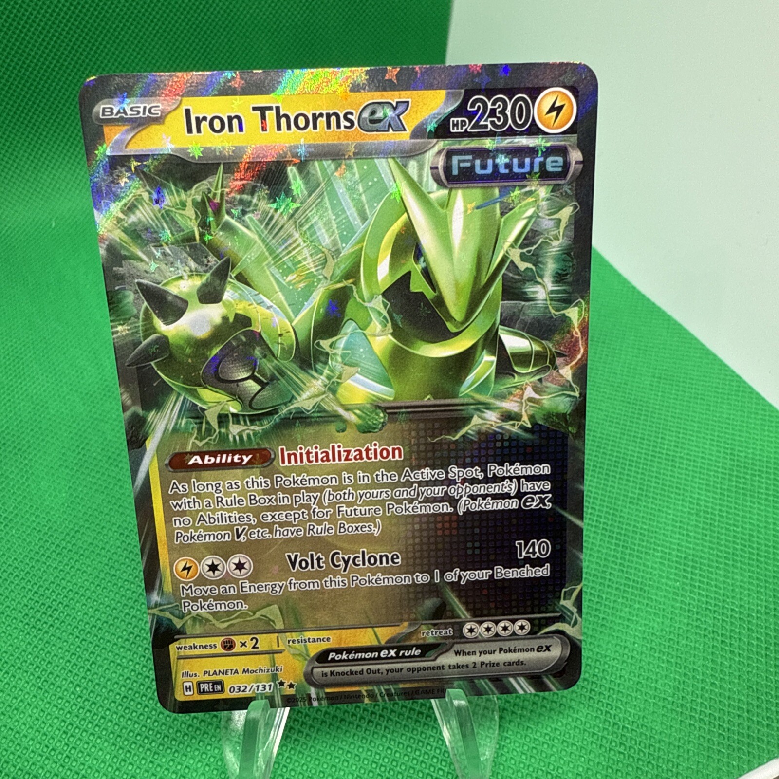 Pokemon Prismatic Evolutions Iron Thorns ex 032/131 - SV English - NM ...