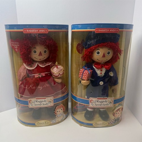 Brass Key Keepsakes 2005 Raggedy Ann & Andy Porcelain Doll Set NIB | eBay