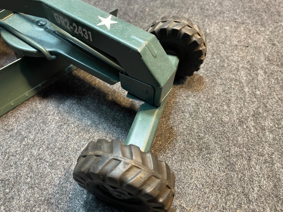 VINTAGE Tonka Road Grader Military Dark Green 6x6 6 Wheel Blade GR2 ...