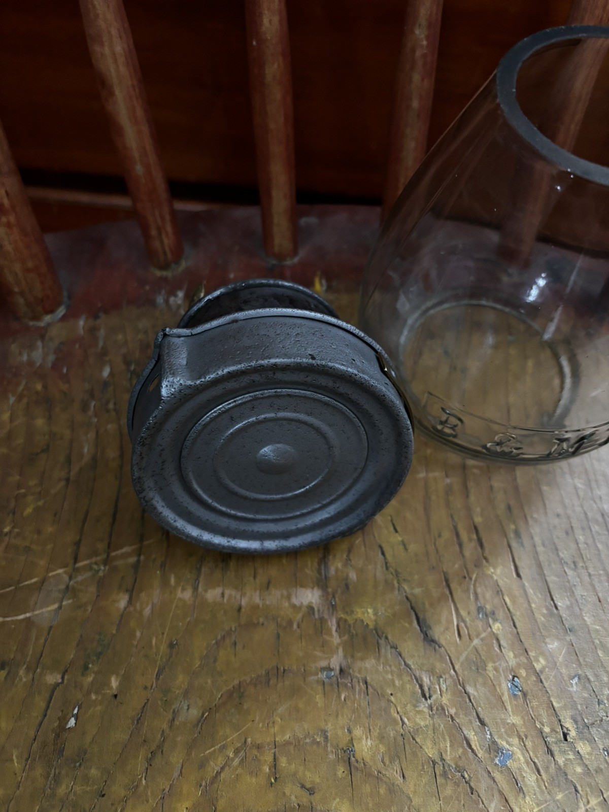 Boston & Maine Railroad Drop Pot Lantern. With Extended Base Cast Clear ...