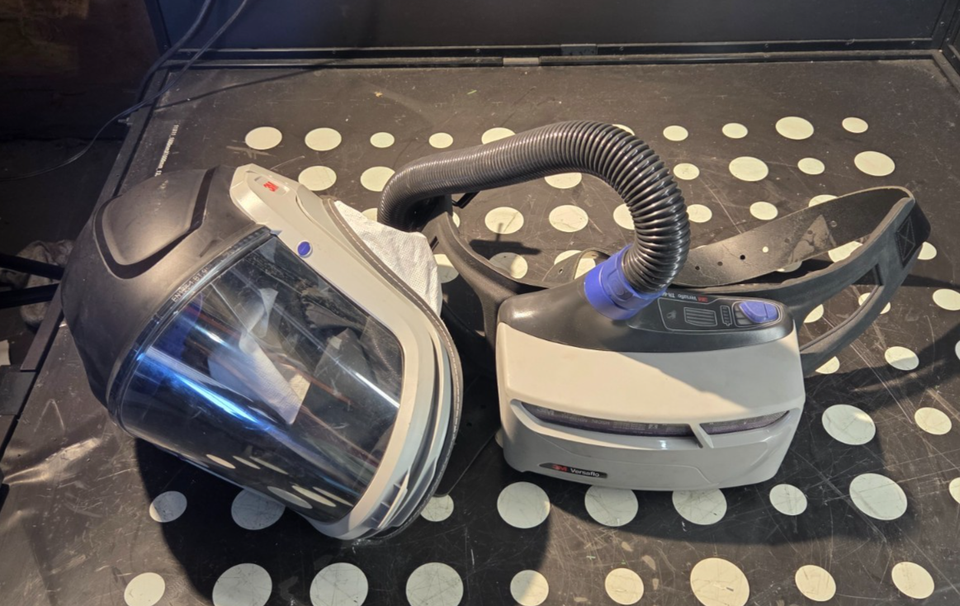 3M Versaflo M-400 Helmet, white neck cape, respirator cartridge & hose only PAPR | eBay