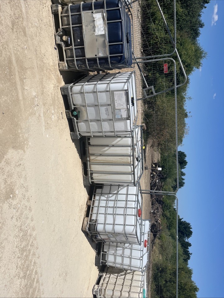 1000 LITRE IBC CONTAINER - WATER LIQUID FUEL STORAGE CONTAINERS TANKS ...