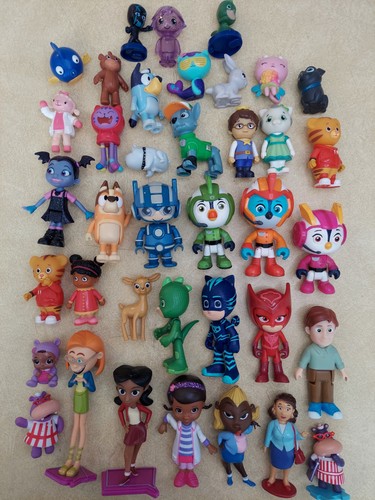 Mixed Lot of 39 Nick Jr Disney Junior Figures Bluey Proud Family Paw ...