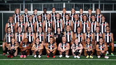 LAMINATED 2024 COLLINGWOOD MAGPIES AFL FOOTBALL TEAM POSTER,BARGAIN 2 ...