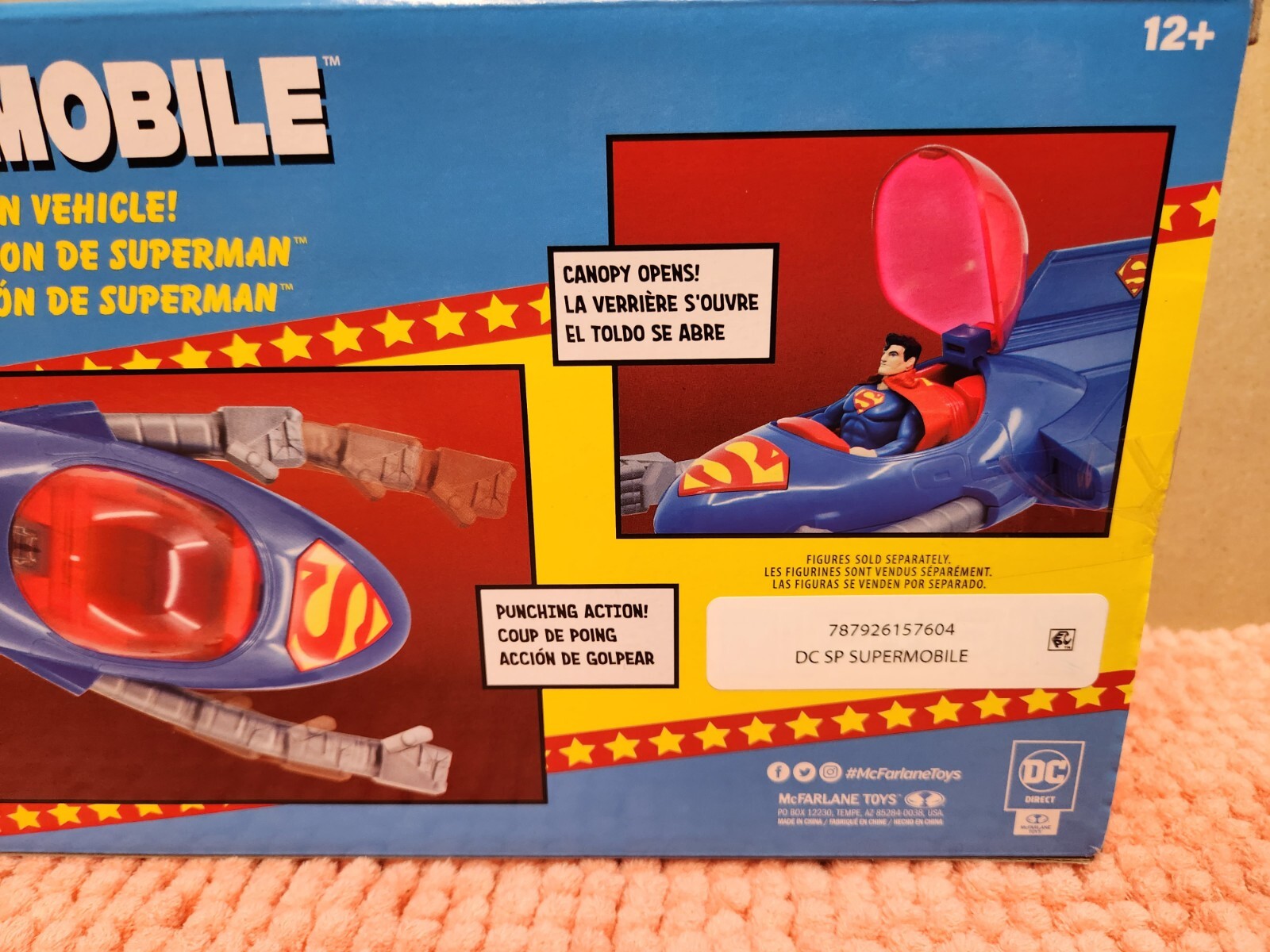 McFarlane Toys DC Super Powers "Supermobile" Supermans Action Vehicle ...