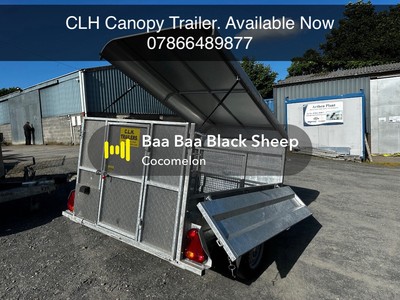 CLH 7’x4’6” ” Canopy Trailer with loading gates And Lift Up Lid | eBay UK