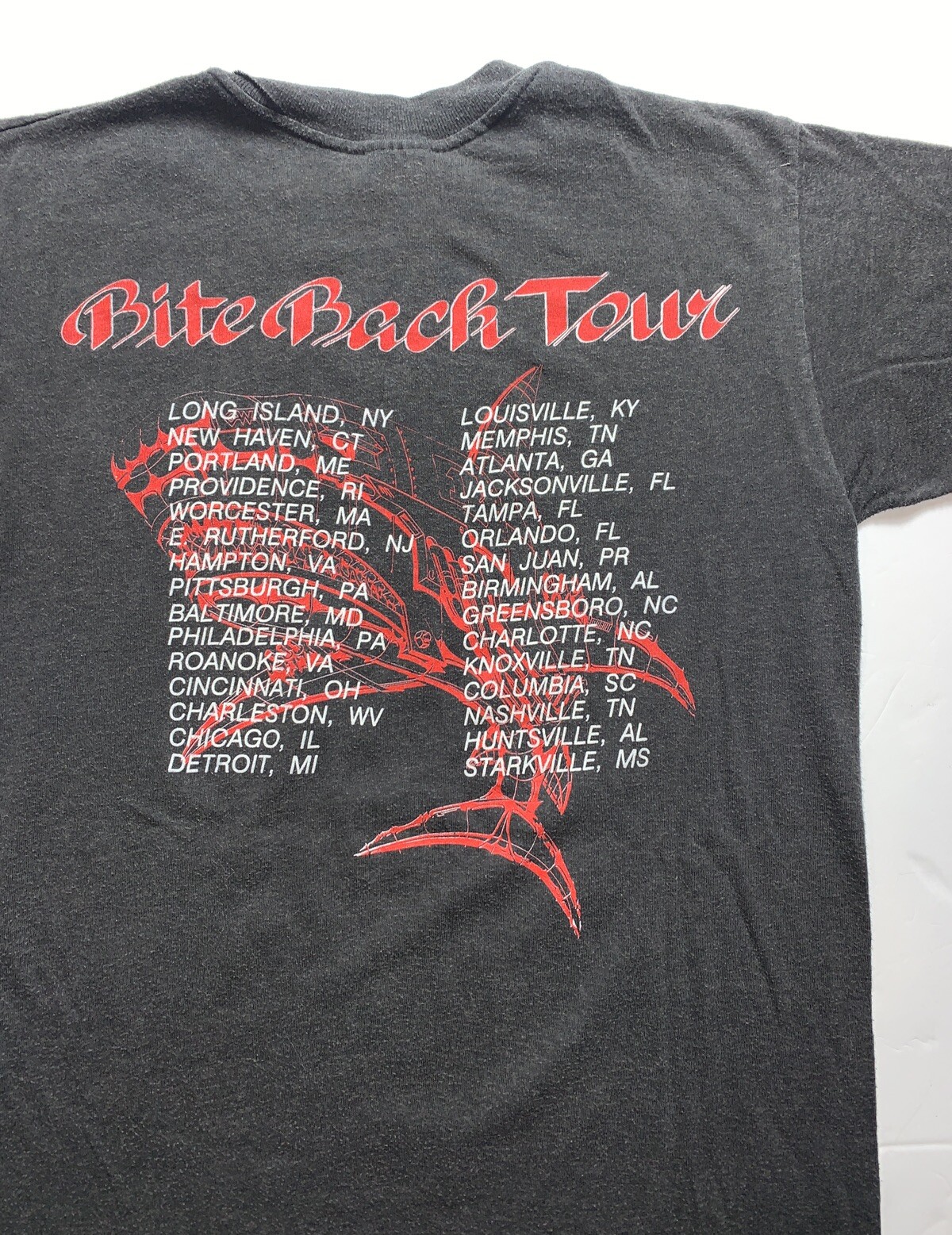 RARE 1987 Vintage GREAT WHITE Bite Back T-shirt Tour … - Gem