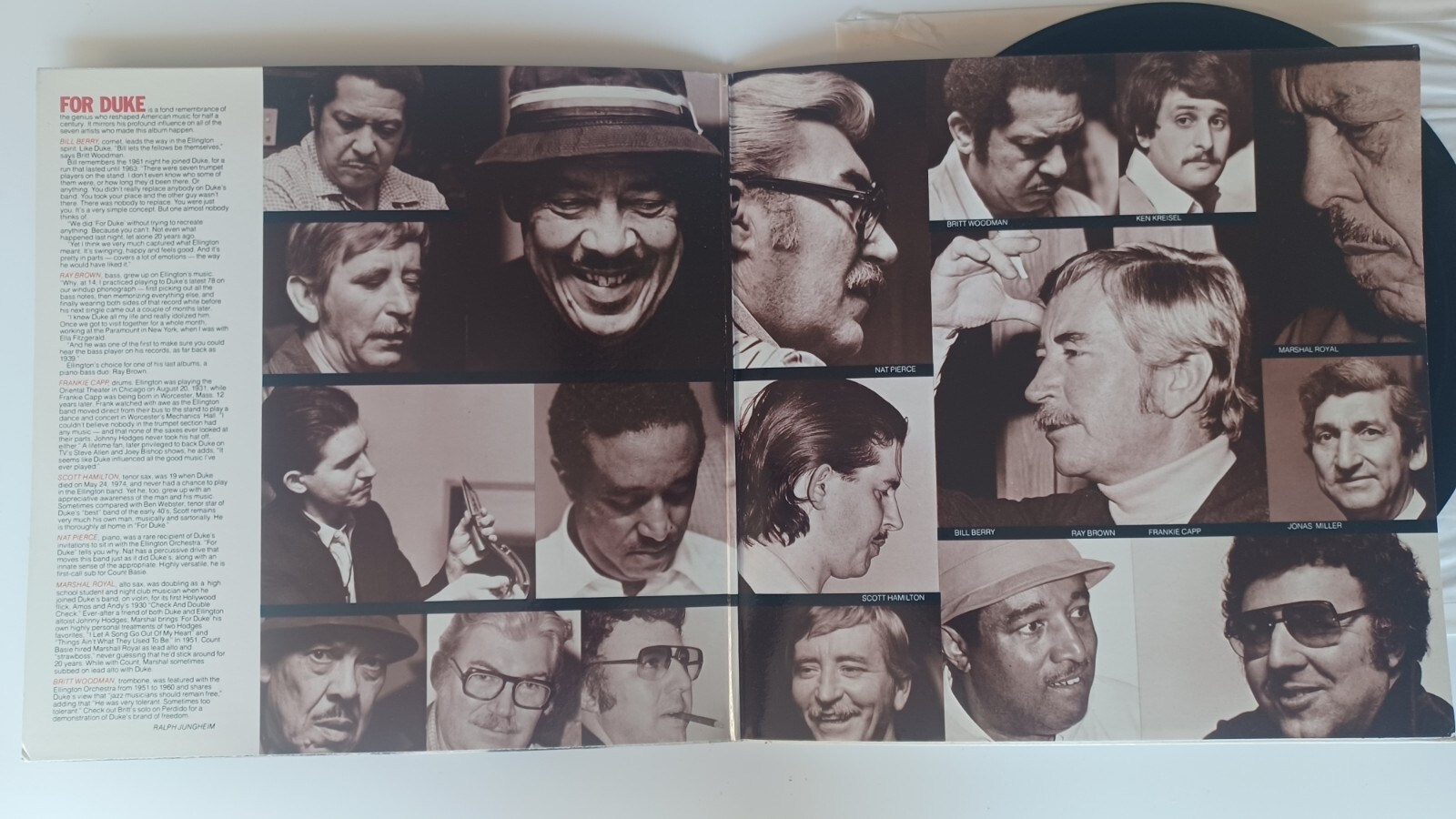 LP - For Duke - Bill Berry And Is Ellington All-Stars - Ed Limitée US ...