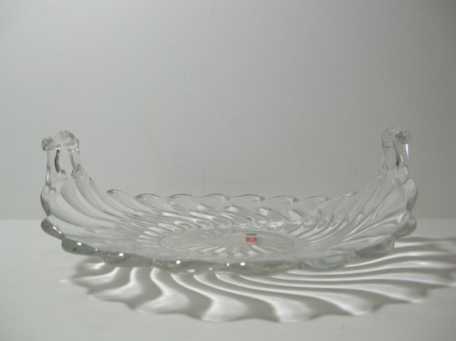 Vintage Fostoria Colony Glass Upturned Handles Serving Tray Platter ...