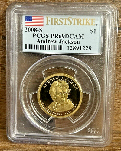 2008 S $1 Andrew Jackson First Strike PR 69 DCAM PCGS | eBay