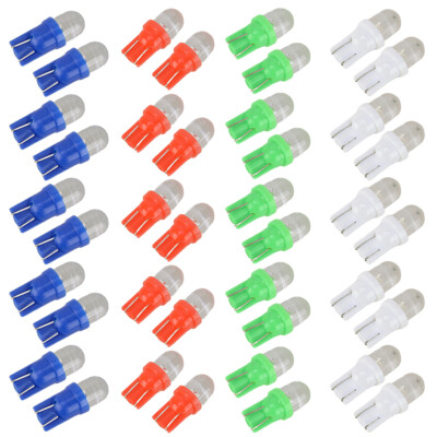 40x Color Mixed W5W T10 194 158 168 LED for Car Instrument Dash Light ...