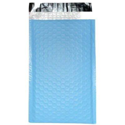 25 7.25" x 11" Light Blue Poly Bubble Mailers Self Seal Envelopes | eBay
