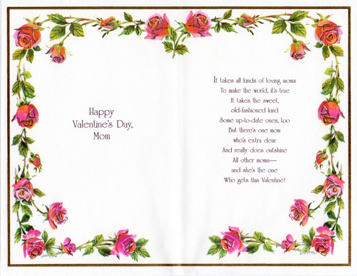 Valentines Day Poem For Mom And Dad Mother's Day Handprint Poem- Free ...