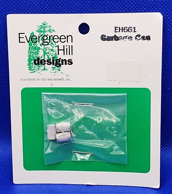 Evergreen Hill Design ~ Garbage Cans ~ HO Scale Details #EH661 ~ New ...
