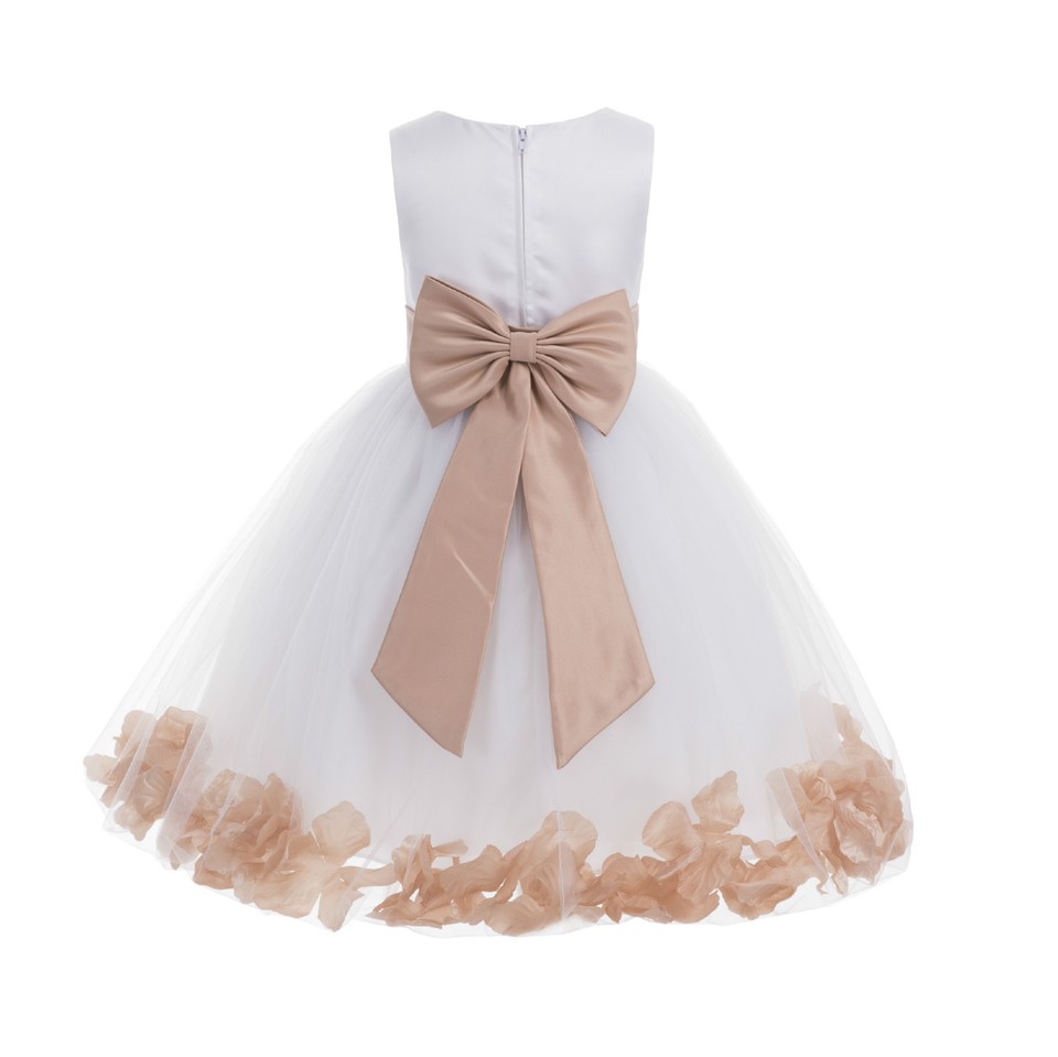 Wedding Flower Girl Dress Birthday Girl Dresses Gradation Pageant Rose ...