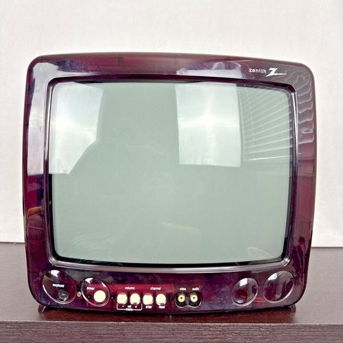 Zenith Clear Translucent Purple 13" Color CRT TV Retro Gaming. Prison ...