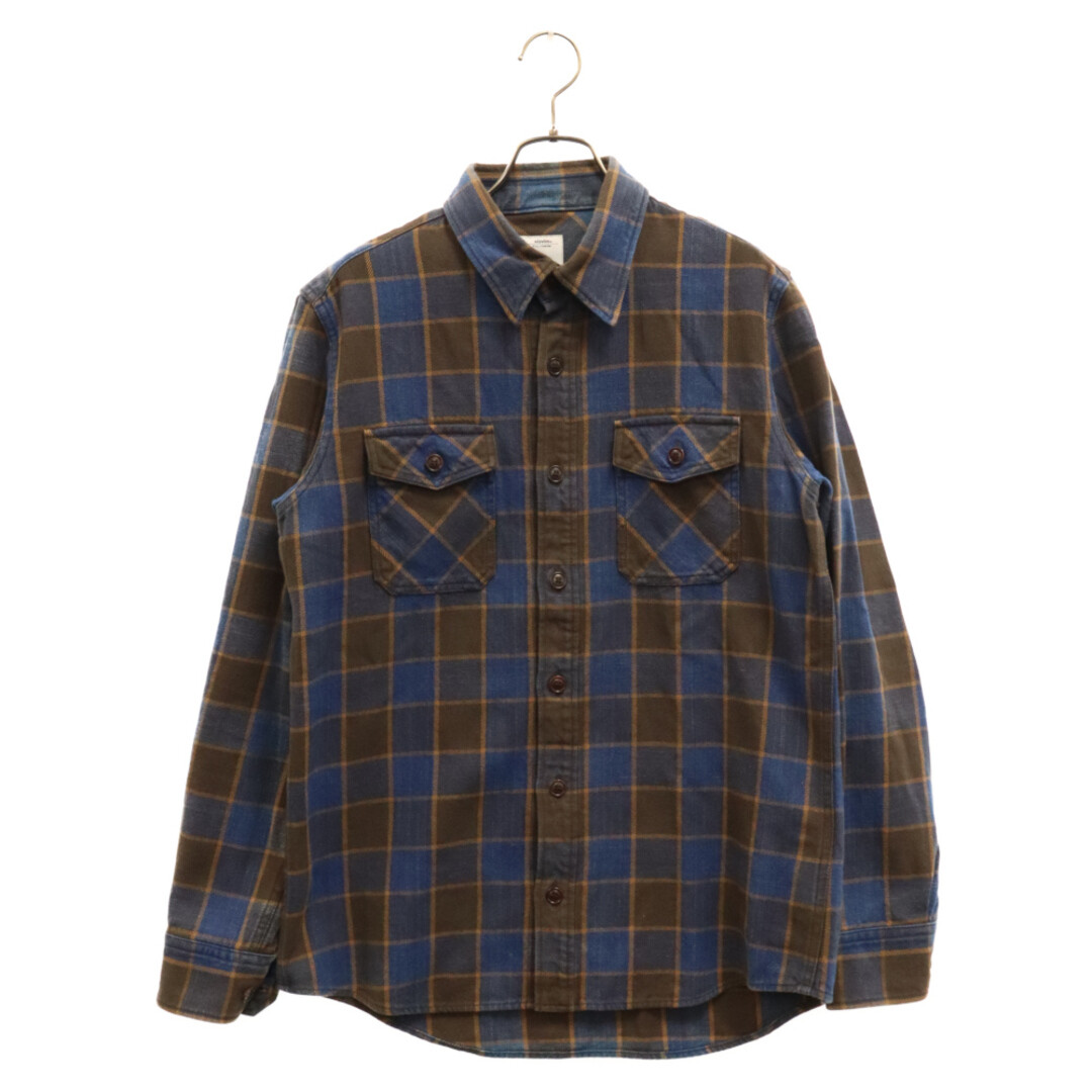 VISVIM 15SS COTTON CHECK LONG SLEEVE SHIRT BLUE/BROWN… - Gem