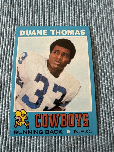 1971 Topps RC Duane Thomas #65 Cowboys See Pictures For Condition Set ...