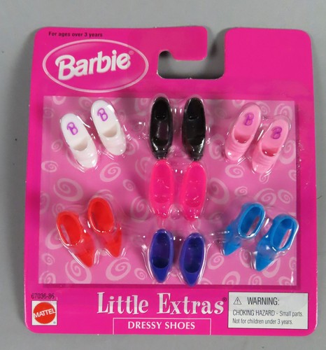 BARBIE Little Extras Assorted Shoes 1990's 4 Packs Total 24 Unique ...