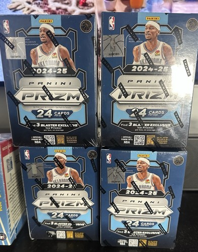 4 2024-25 Panini Prizm NBA Basketball Factory Sealed Blaster Box | eBay