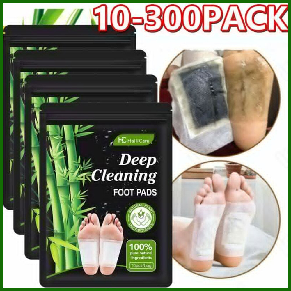 300Pcs Detox Foot Patches Pads Body Toxins Feet Slimming Deep Cleansing ...