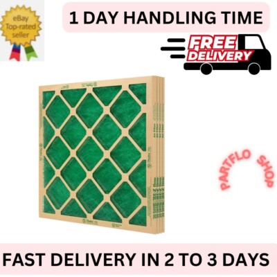 AAF Flanders (4 Filters), 14" x 20" x 1" Nested Glass MERV 1 Air Filter ...